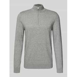 Selected Homme Regular Fit Troyer aus reiner Baumwolle Modell 'BERG'
