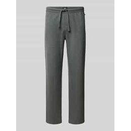 BOSS Regular Fit Sweatpants aus Baumwoll-Mix