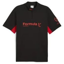 Poloshirt Puma "F1 75yrs Regular Poloshirt Herren", Herren, Gr. M, schwarz, Obermaterial: 100% Baumwolle, clean, regular fit, Shirts