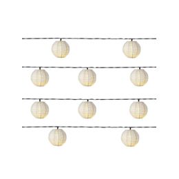 MARELIDA LED Solar Lichterkette Lampions L: 4,5m in wei&szlig; | Gr.: onesize