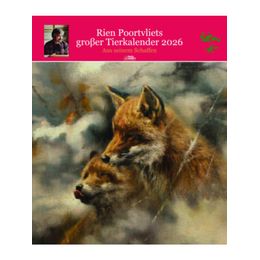Kosmos Kalender - Rien Poortvliets großer Tierkalender 2026 | Gr.: onesize