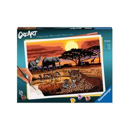 Ravensburger Malprodukte CreArt Adults Premium - Savannenlandschaft CreArt - Malen nach Zahlen Erwachsene Premium Ab 12 Jahre in bunt | Gr.: onesize