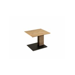 58 aufm Kessel BEISTELLTISCH höhenverstellbar Cleo 55x47x47 Furnier Schwarz/Wildeiche | Gr.: onesize