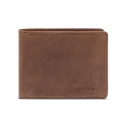 Redolz Leather Essentials QF Geldbörse RFID Leder 12 cm in brown | Gr.: onesize