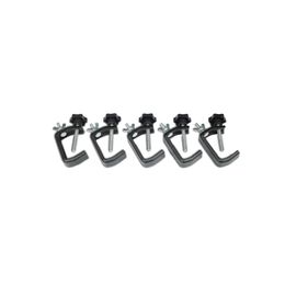 SATISFIRE 5er Set Klemmen f&uuml;r Lichteffekte in schwarz | Gr.: onesize