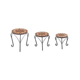 kobolo 3tlg. Set Blumenständer TOSCANA3 in Braun | Gr.: onesize