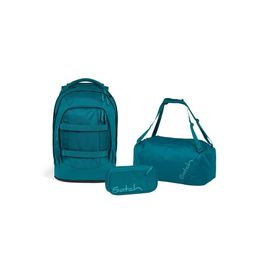 Satch Schulrucksack-Set PACK Deep Petrol 3-teilig in Blau | Gr.: onesize
