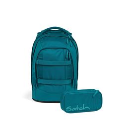 Satch Schulrucksack-Set PACK Deep Petrol 2-teilig in Blau | Gr.: onesize