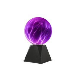 SATISFIRE Plasmakugel Plasmaball Retro Lichteffekt mit Blitzshow H: 25cm in lila | Gr.: onesize