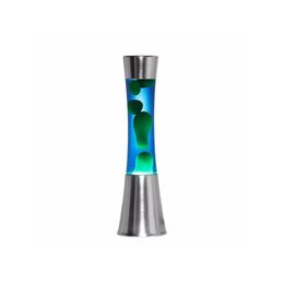 Licht-Erlebnisse Lavalampe EEK G (B)11 x (L)11 x (H)39.5 cm in Chrom Blau Gr&uuml;n | Gr.: onesize