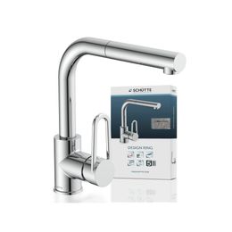 Franz Joseph Schütte DESIGN RING Spültischarmatur, Chrom, mit herausziehbarem Auslauf | Gr.: onesize