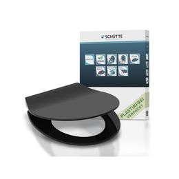 Franz Joseph Schütte Duroplast WC-Sitz SLIM BLACK, mit Absenkautomatik und Schnellverschluss | Gr.: onesize