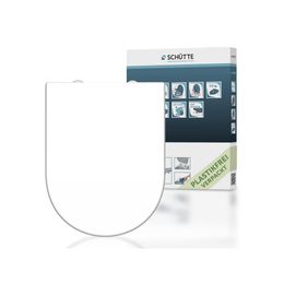 Franz Joseph Schütte Duroplast WC-Sitz WHITE, D-Form, mit Absenkautomatik und Schnellverschluss | Gr.: onesize