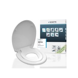 Franz Joseph Schütte Duroplast WC-Sitz FAMILY WHITE, mit Absenkautomatik und Schnellverschluss | Gr.: onesize