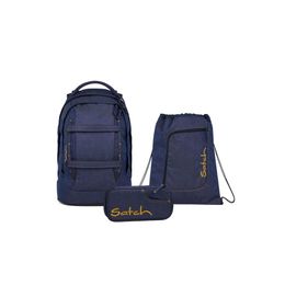Satch Schulrucksack-Set PACK Denim Blue 3-tlg. in Blau | Gr.: onesize