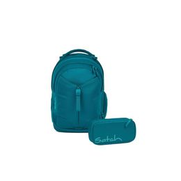 Satch Schulrucksack-Set MATCH Deep Petrol 2-teilig in Blau | Gr.: onesize