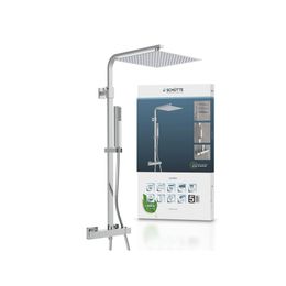 Franz Joseph Schütte SUMBA Überkopfbrause-Set, Chrom, mit Thermostatarmatur | Gr.: onesize