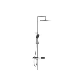 Franz Joseph Schütte BLUEPERL Überkopfbrause-Set, Chrom/Schwarz, mit Ablage | Gr.: onesize