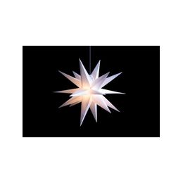 Sterntaler Dekostern | Weihnachtsstern | 18-Zacker | Faltstern | Kunststoff | Wei | Gr.: onesize