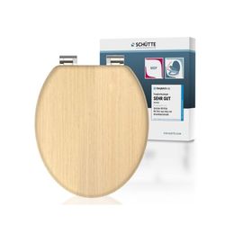 Franz Joseph Schütte MDF WC-Sitz NATURAL WOOD, mit Absenkautomatik | Gr.: onesize
