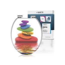 Franz Joseph Schütte MDF WC-Sitz COLORFUL STONES, mit Absenkautomatik | Gr.: onesize