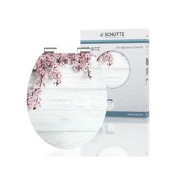 Franz Joseph Schütte MDF HG WC-Sitz FLOWERS AND WOOD, mit Absenkautomatik | Gr.: onesize