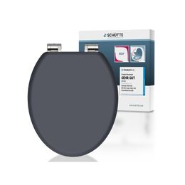 Franz Joseph Schütte MDF WC-Sitz SPIRIT ANTHRAZIT, mit Absenkautomatik | Gr.: onesize