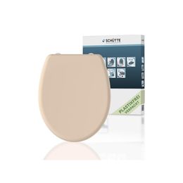 Franz Joseph Schütte Duroplast WC-Sitz BEIGE, mit Absenkautomatik und Schnellverschluss | Gr.: onesize