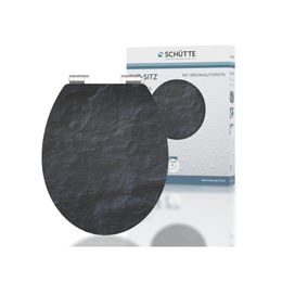 Franz Joseph Schütte MDF HG WC-Sitz BLACK STONE, mit Absenkautomatik | Gr.: onesize