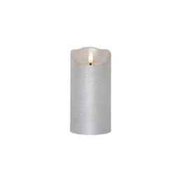 STAR TRADING LED Echtwachskerze ,Flamme Rustic' , Batterien, Timer, warmweiß flacke | Gr.: onesize