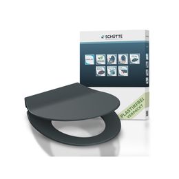 Franz Joseph Schütte Duroplast WC-Sitz SLIM ANTHRAZIT, mit Absenkautomatik und Schnellverschluss | Gr.: onesize
