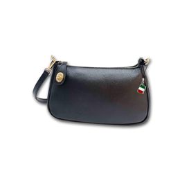 Leder Schultertasche Florence Tasche schwarz ca. 27cm | Gr.: onesize