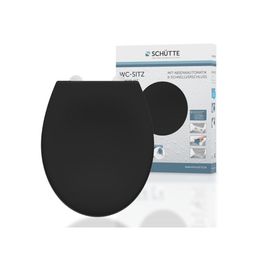 Franz Joseph Schütte Duroplast WC-Sitz BLACK, mit Absenkautomatik und Schnellverschluss | Gr.: onesize