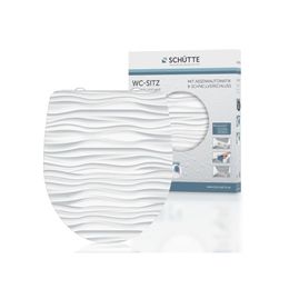 Franz Joseph Schütte Duroplast HG WC-Sitz WHITE WAVE, mit Absenkautomatik und Schnellverschluss | Gr.: onesize