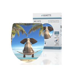 Franz Joseph Schütte Duroplast HG WC-Sitz HAPPY ELEPHANT, mit Absenkautomatik und Schnellverschluss | Gr.: onesize