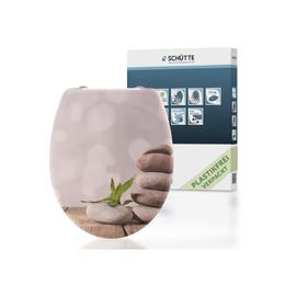 Franz Joseph Schütte Duroplast WC-Sitz STONE PYRAMID, mit Absenkautomatik und Schnellverschluss | Gr.: onesize