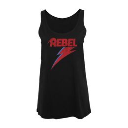 F4NT4STIC Damen Tanktop David Bowie Distressed Rebel in schwarz | Gr.: 5XL