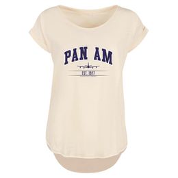 F4NT4STIC Long Cut T-Shirt Pan Am College Est 1927 in Whitesand | Gr.: XS