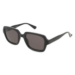 Fielmann MI 060 SUN FA PATRICK | Unisex-Sonnenbrille | Fassung: Vollrand, Quadratisch, Acetat Spritzguss, Schwarz Glänzend | Glasfarbe: Grau
