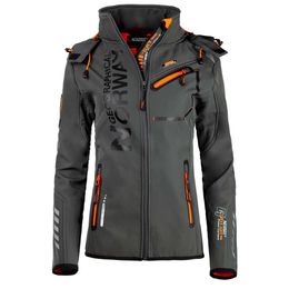 Geographical Norway Damen Regular Fit Allwetterjacke in Dark Grey | Gr.: L