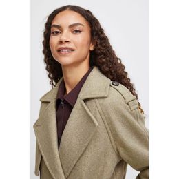 b. young BYCILIA TRENCH COAT - relaxed fit in Sepia Tint Melange | Gr.: 42