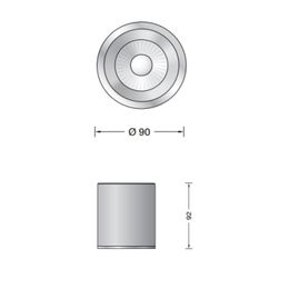 Bega 50932.4K3 Deckenleuchte-Tiefstrahler