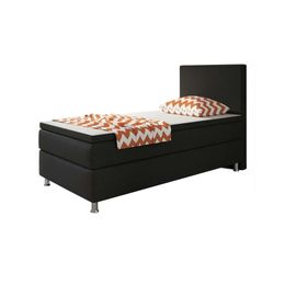 H&ouml;ffner Boxspringbett Berlin &brvbar; schwarz &brvbar; Ma&szlig;e (cm): B: 90 H: 115 &raquo; H&ouml;ffner