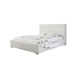Höffner Polsterbett mit Stauraum Crawley ¦ weiß ¦ Maße (cm): B: 140 H: 104 » Höffner
