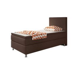 H&ouml;ffner Boxspringbett Berlin &brvbar; braun &brvbar; Ma&szlig;e (cm): B: 90 H: 115 &raquo; H&ouml;ffner