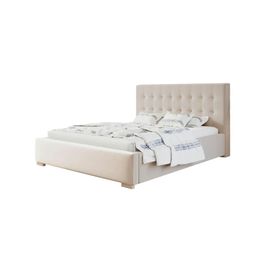 Höffner Polsterbett mit Stauraum Crawley ¦ creme ¦ Maße (cm): B: 140 H: 104 » Höffner