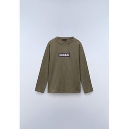 Napapijri Kinder Longsleeve "K S-Chamois Ls" in Grün | Gr.: 110/116