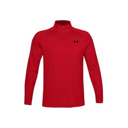 Under Armour Tech 2.0 Half Zip Shirt in Rot | Gr.: L