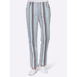 WITT WEIDEN Hose in aqua-gestreift | Gr.: 42