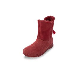 vitaform Veloursleder & Doubleface Stiefeletten in bordeaux | Gr.: 40